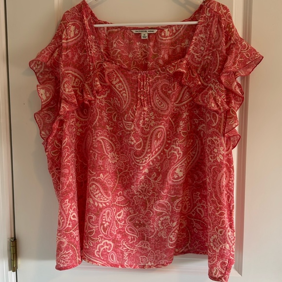 Zac & Rachel | Tops | Zac Rachel Woman Peachey Paisley Shirt | Poshmark